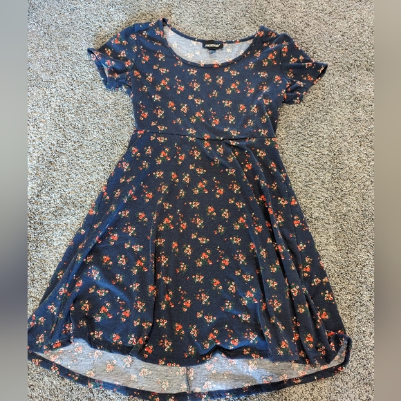 Joe Boxer | Dresses | Joe Boxer Floral Navy Blue Dress | Poshmark
